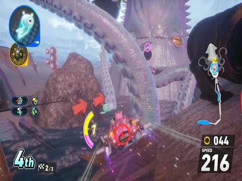 Sonic Racing CrossWorlds E Stadium and Kraken Bay Gameplay - YouTube