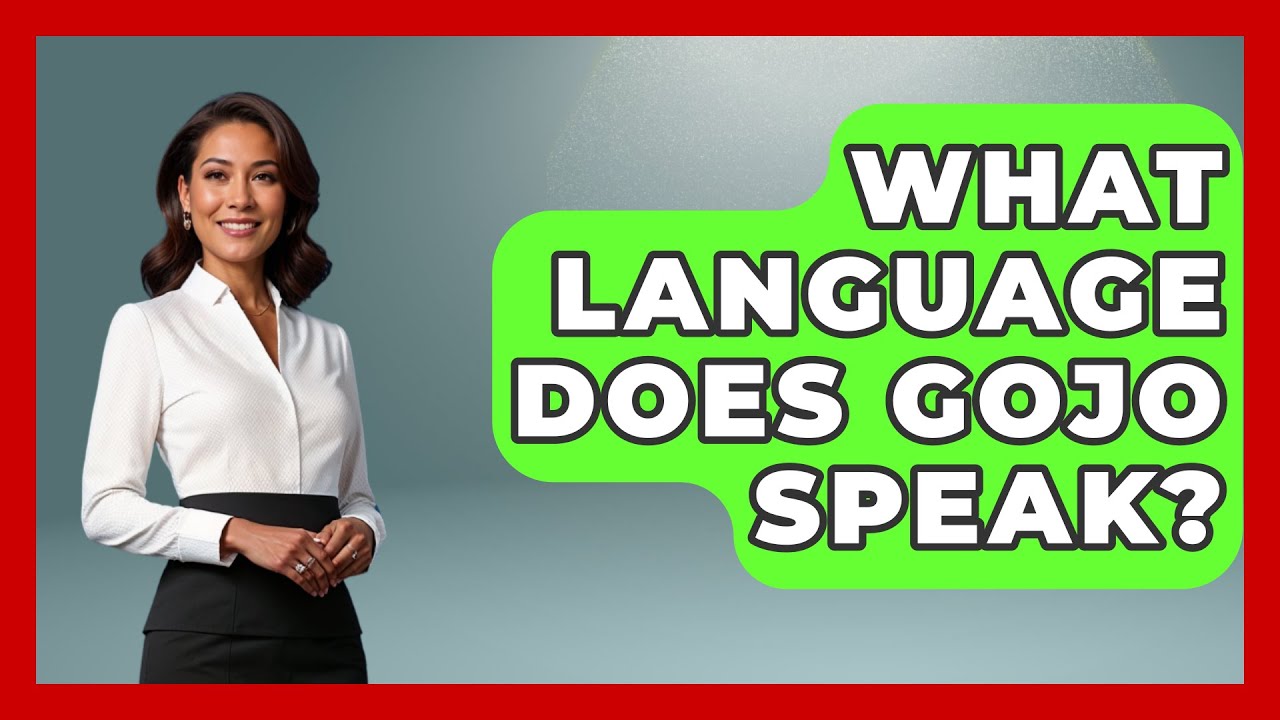 What Language Does Gojo Speak? - The Language Library - YouTube