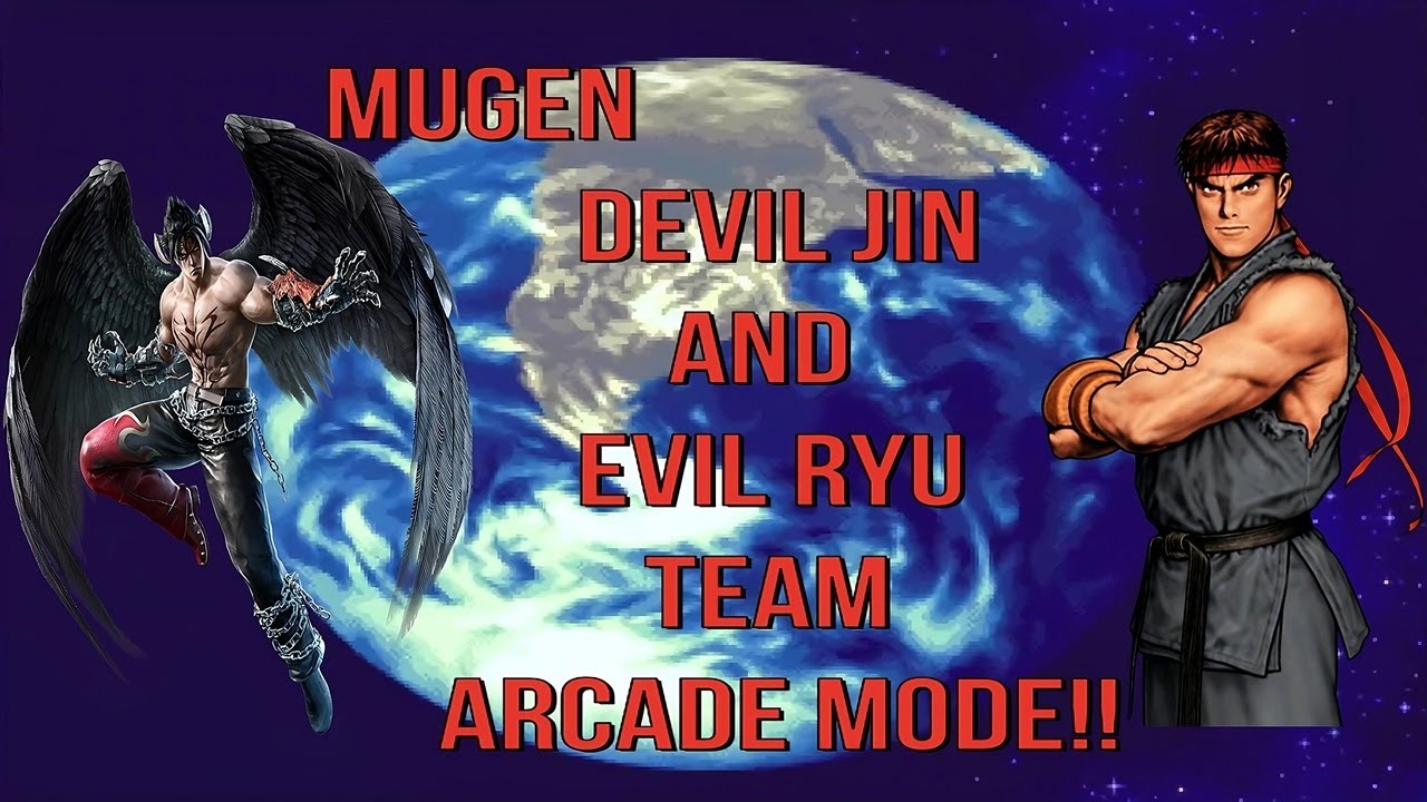 MUGEN Devil Jin (Pots) And Evil Ryu (Pots) Longplay!! - YouTube