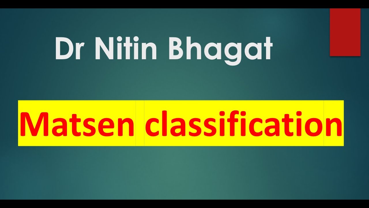Dr Nitin bhagat , orthopaedics rapid revision : Matsen classification ...