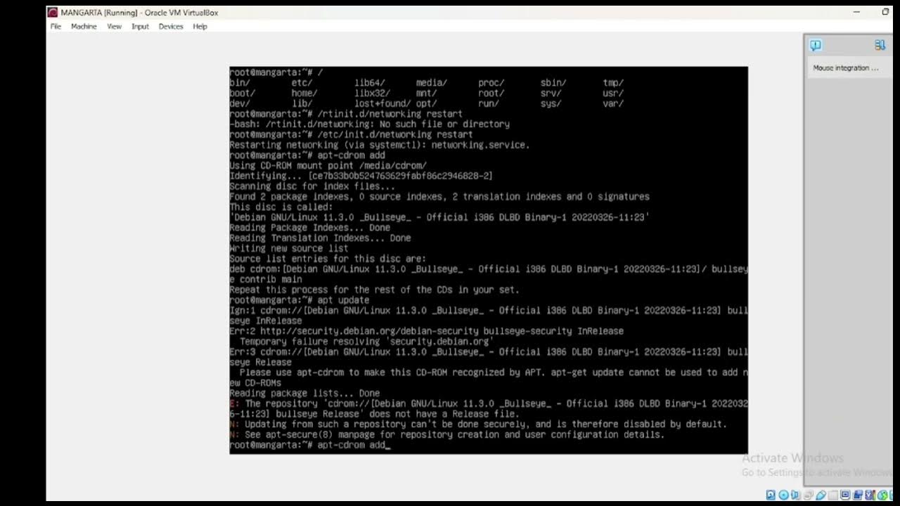 Instalasi debian, Remote server, Dns server, dan Web server, Mangarta_14 - YouTube