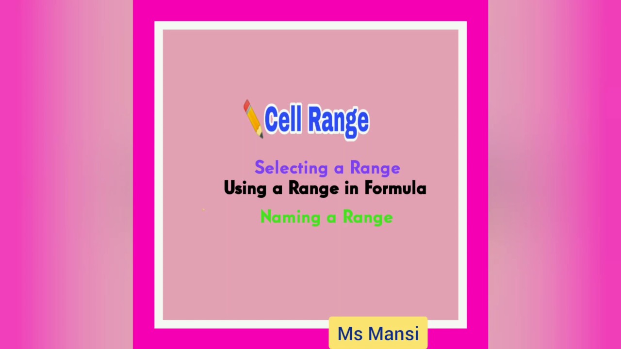 What Is Cell Range YouTube what-is-cell-range-youtube