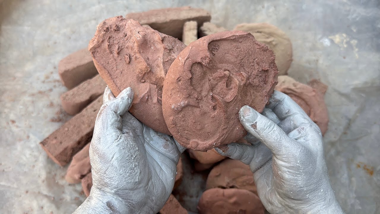 Red mud dirt dry floor and water dipping crumbling ||Full watch 🙂and ...