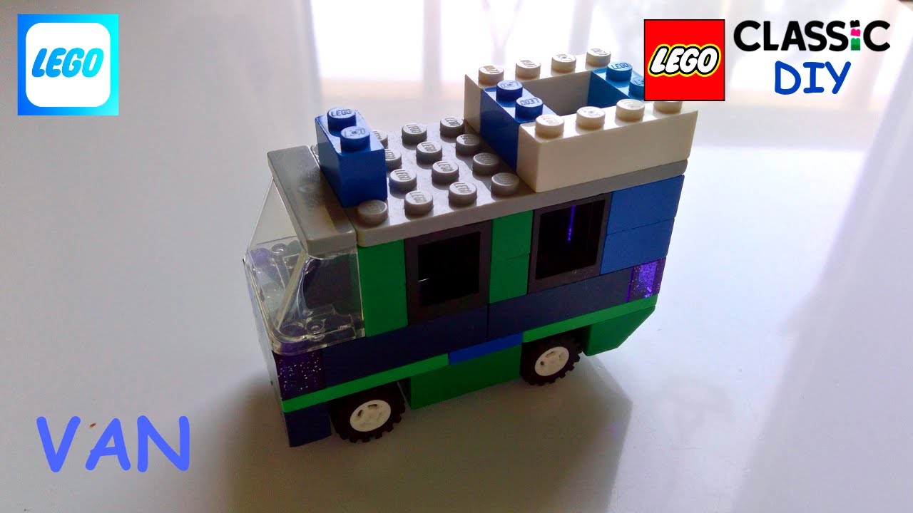 Lego Classic DIY Van Building Instructions 216 - YouTube