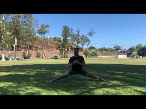 Isometric hold for side splits - YouTube