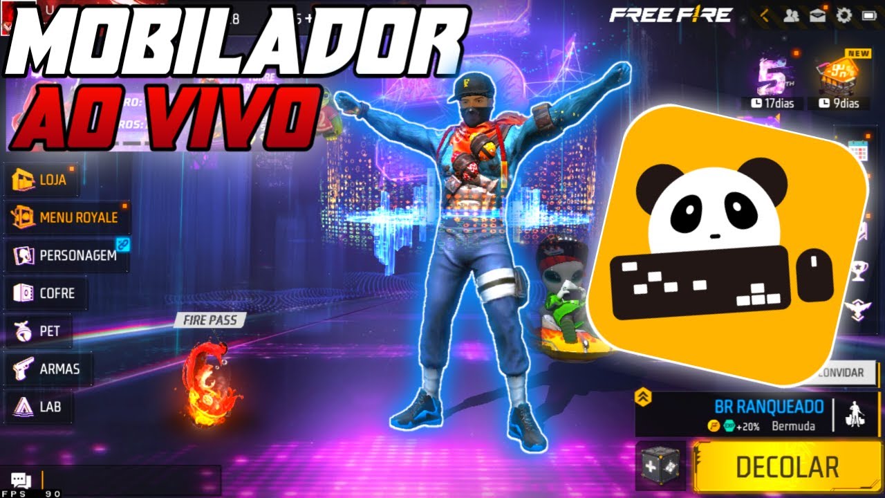 🔴DINI FF DO MOBILADOR🔴 MOBILADOR AO VIVO📲 TECLADO Y MOUSE EN CELULAR ⌨️ ...