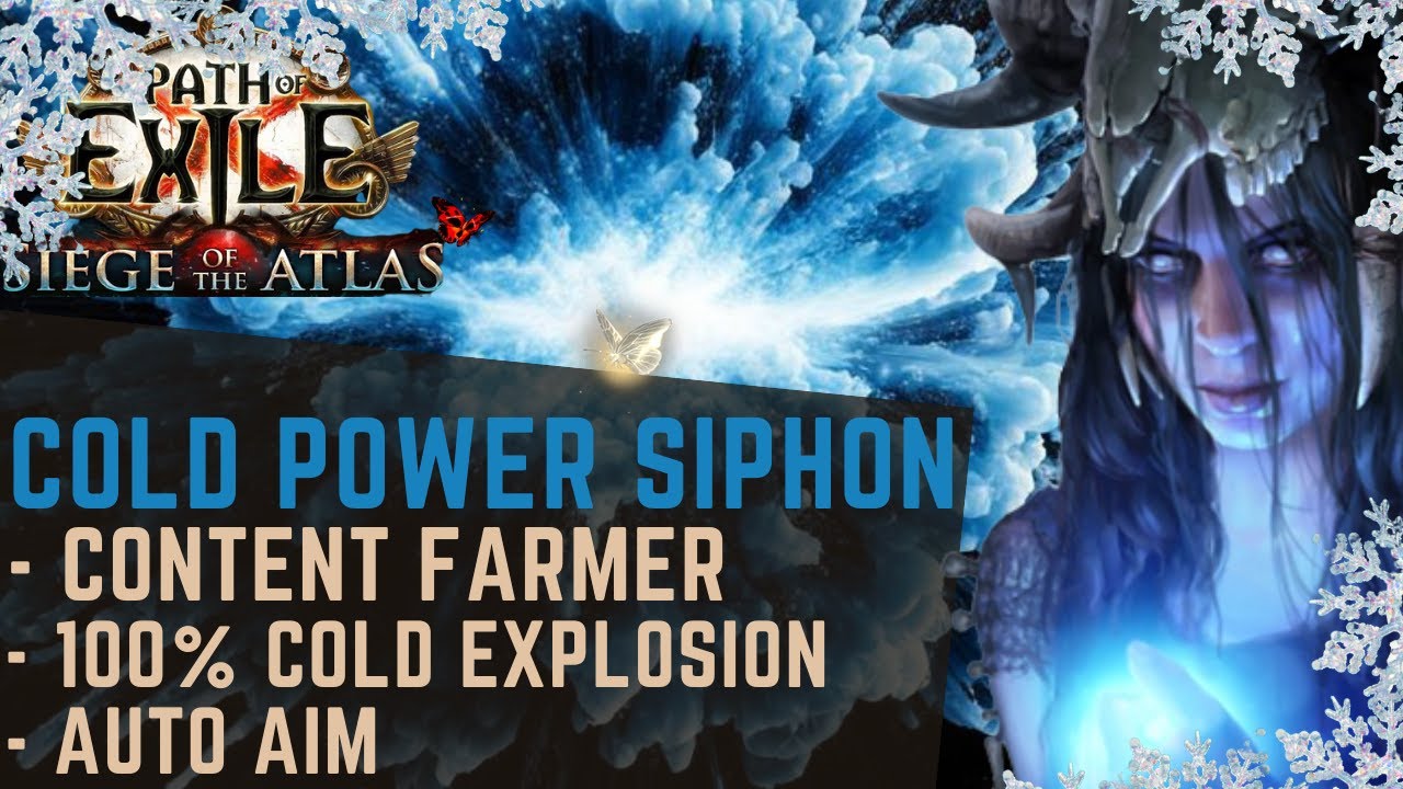 PoE 3.25 - Cold Power Siphon build - Settlers of Kalguur - YouTube