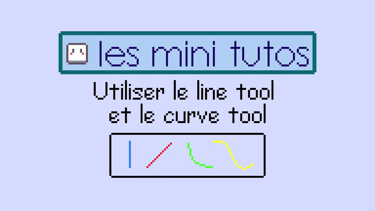 mini tuto Aseprite : utiliser le line tool et le curve tool - YouTube