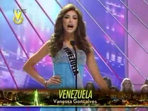 Presentanción de Vanessa en el Miss Universo