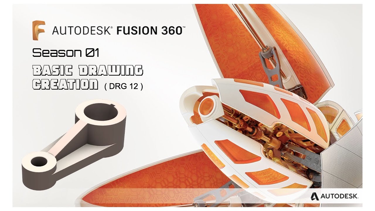 Basic Drawing Creation in Fusion 360 (Season 01) (Drg. 12) - YouTube