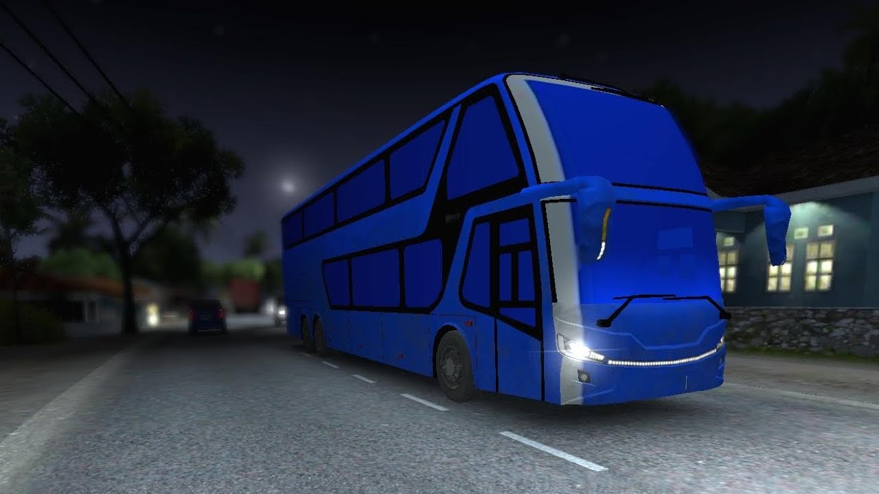 bus telolet basuri warna biru bikin seru #gameplay #driving #bussid # ...