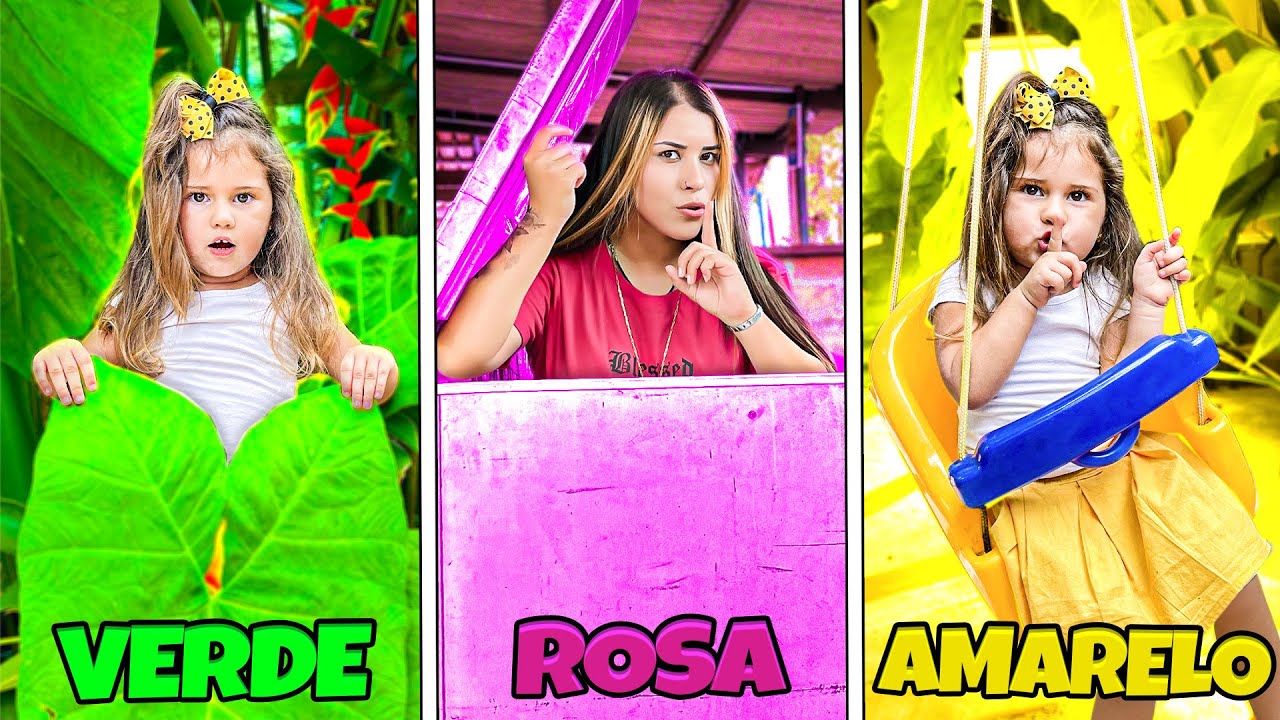 Esconde Esconde Colorido Com Minha IrmÃzinha De 3 Anos Youtube