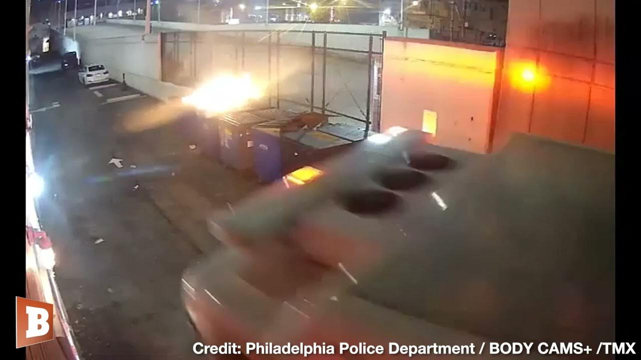 WANTED: Police Looking for Man Who Started Literal Dumpster Fire - YouTube