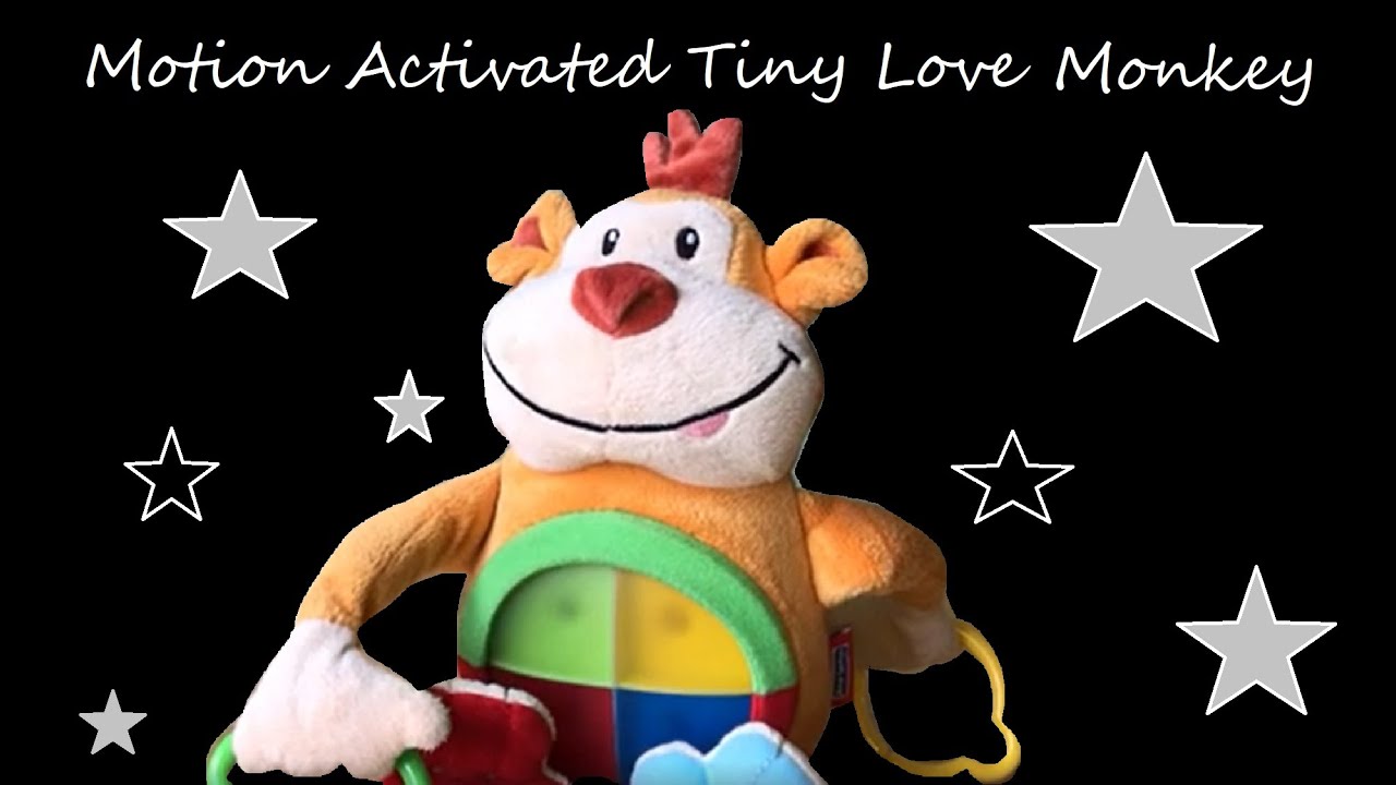 Motion Activated TINY LOVE Musical Flashing Lights Monkey Toy - YouTube
