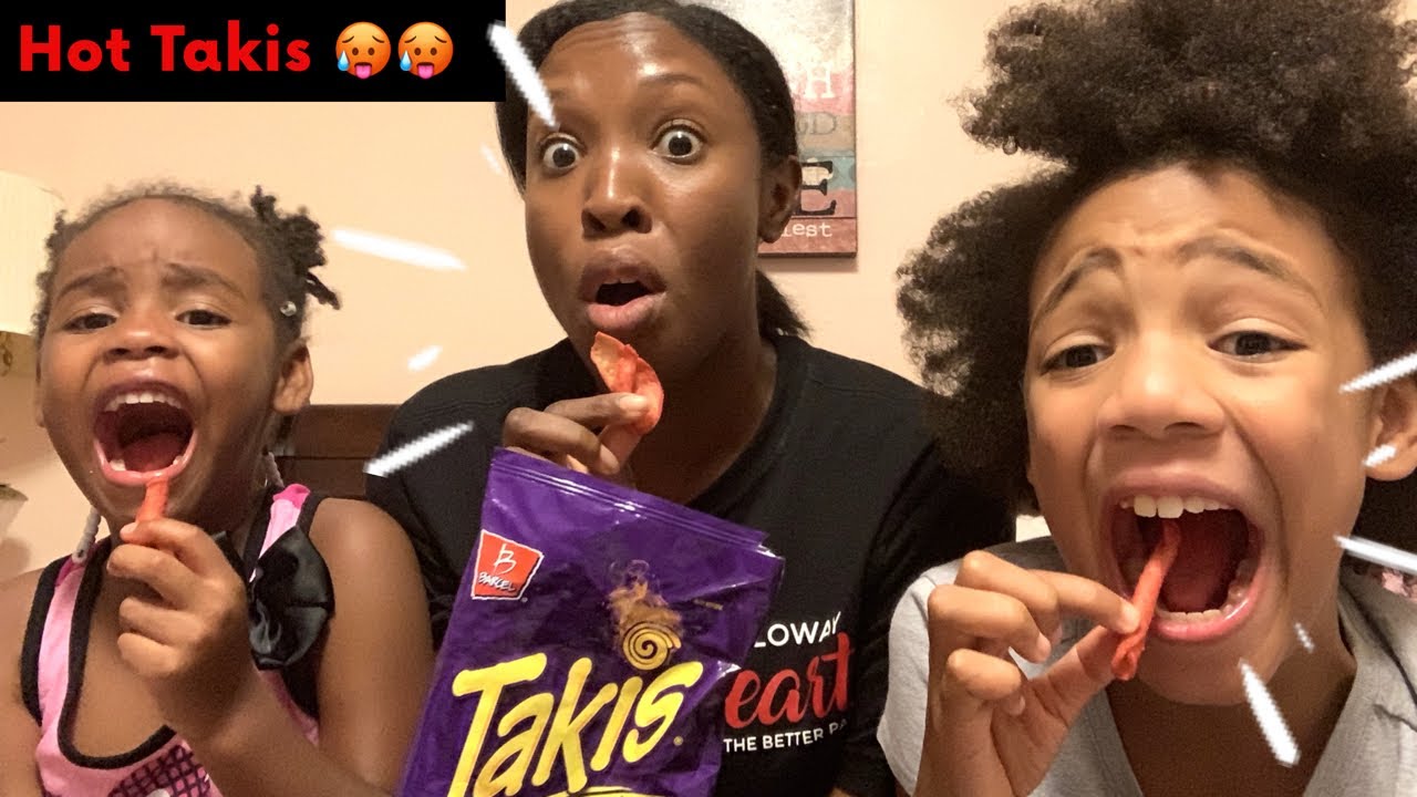The Hot Takis Challenge with special guests my nieces! - YouTube