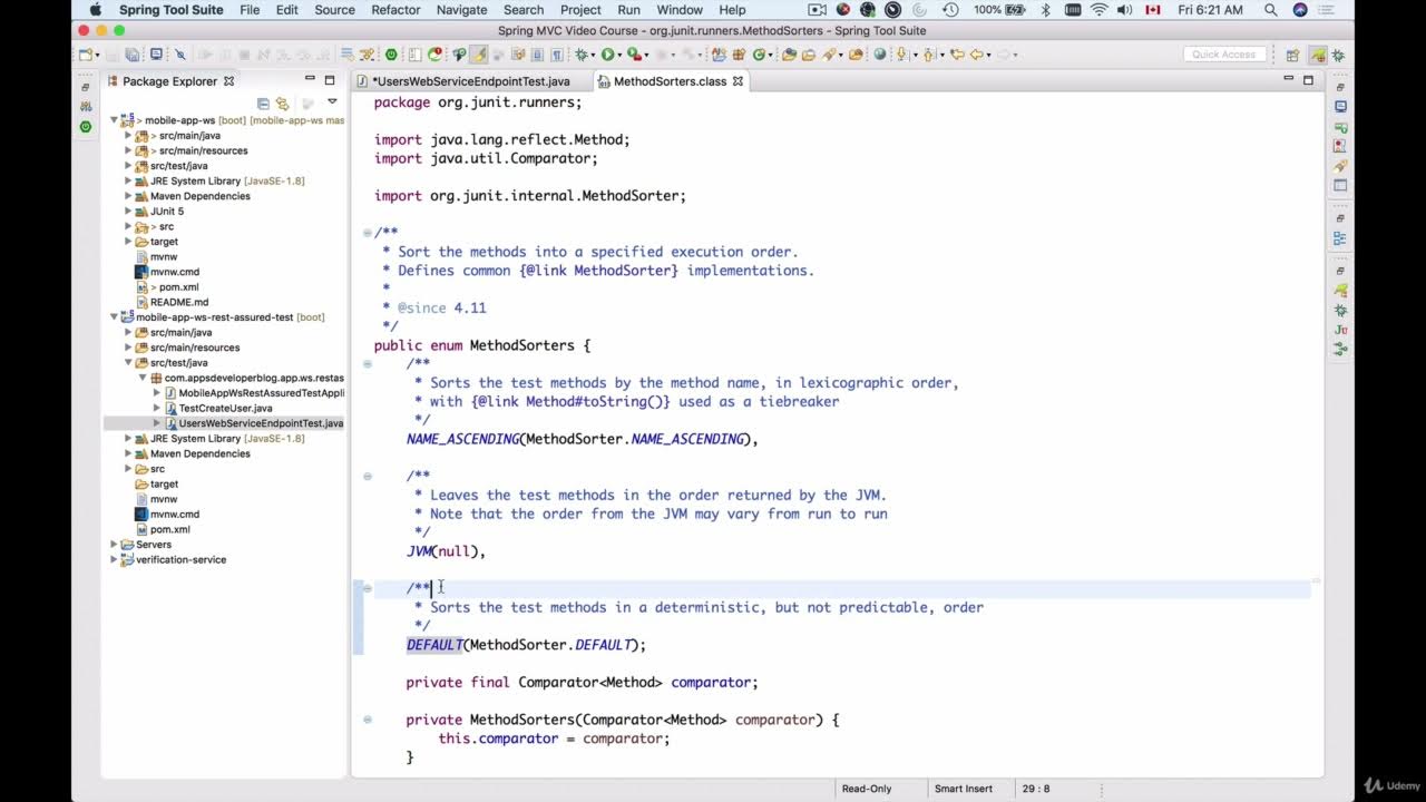 13 JUnit Test Methods ordering with @FixMethodOrder 2512 - YouTube