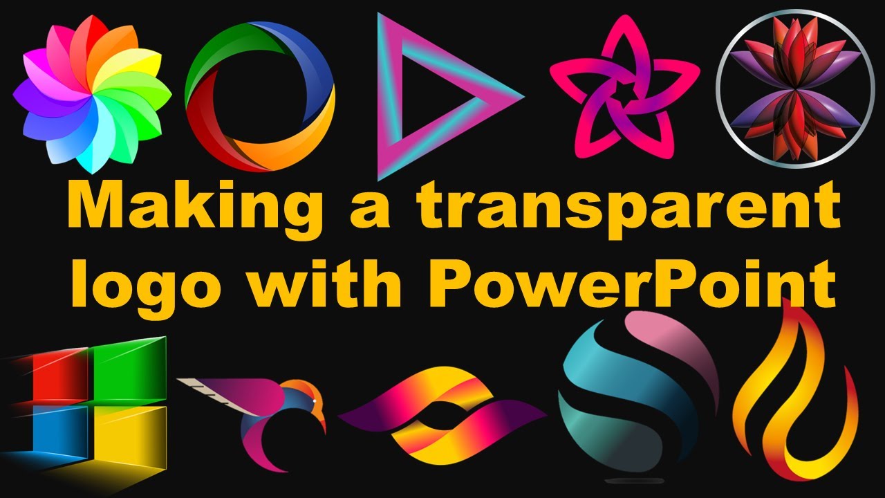 Making a transparent logo with PowerPoint - YouTube