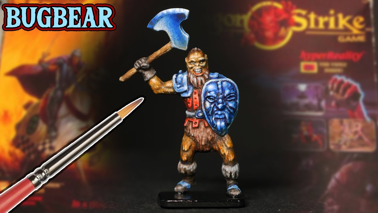 Bugbear Mini Painted with Triad Colors - Dragon Strike board game - YouTube