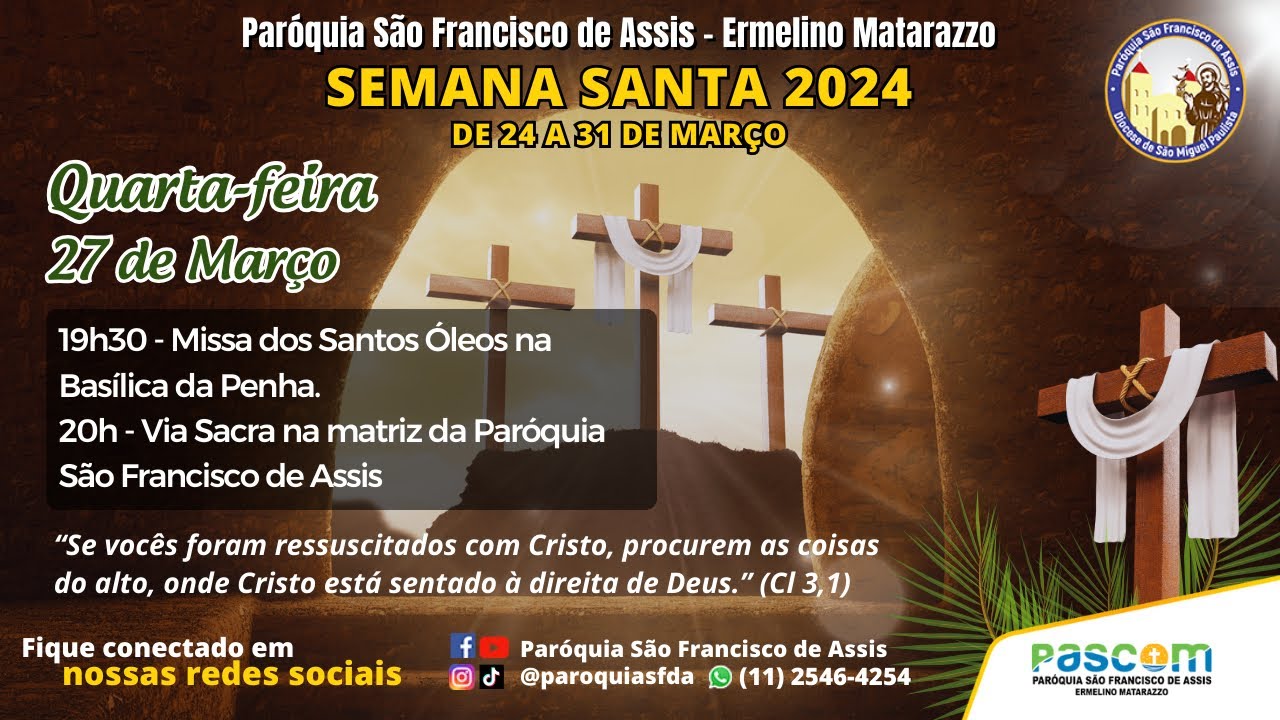 Quarta-feira Santa - Via Sacra - YouTube