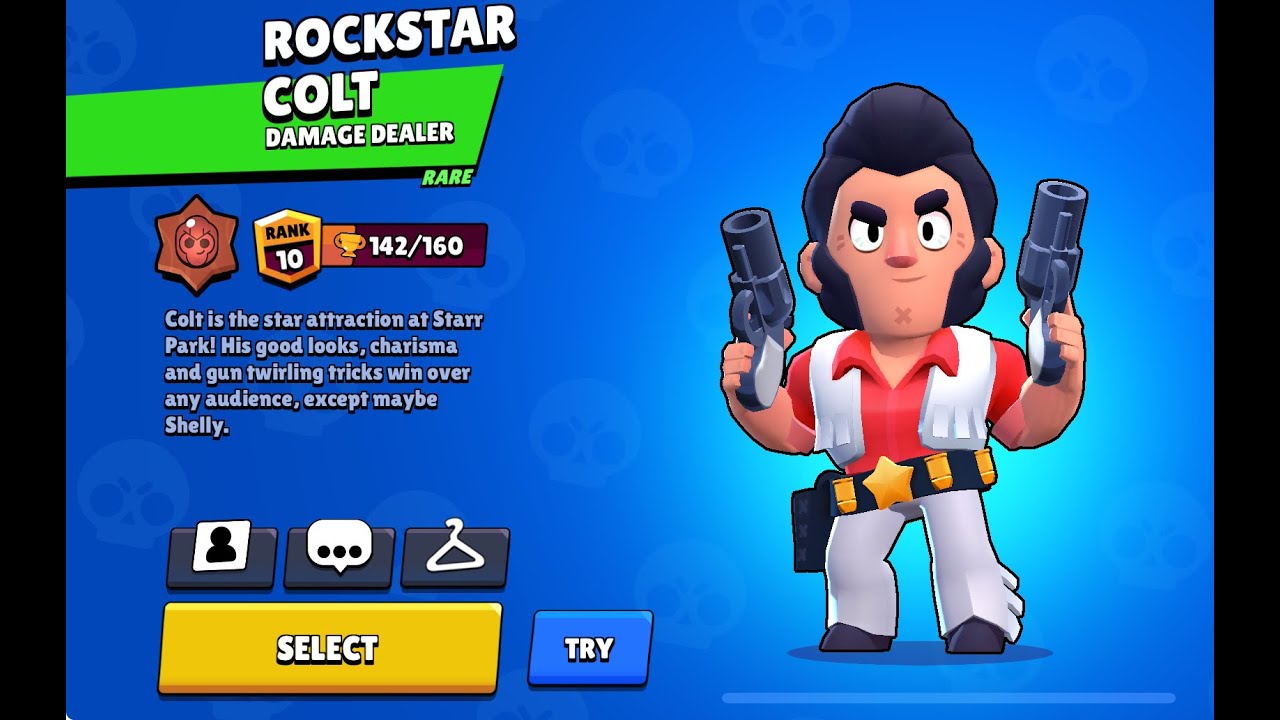 Brawl Stars Ep5 Rockstar Colt Youtube