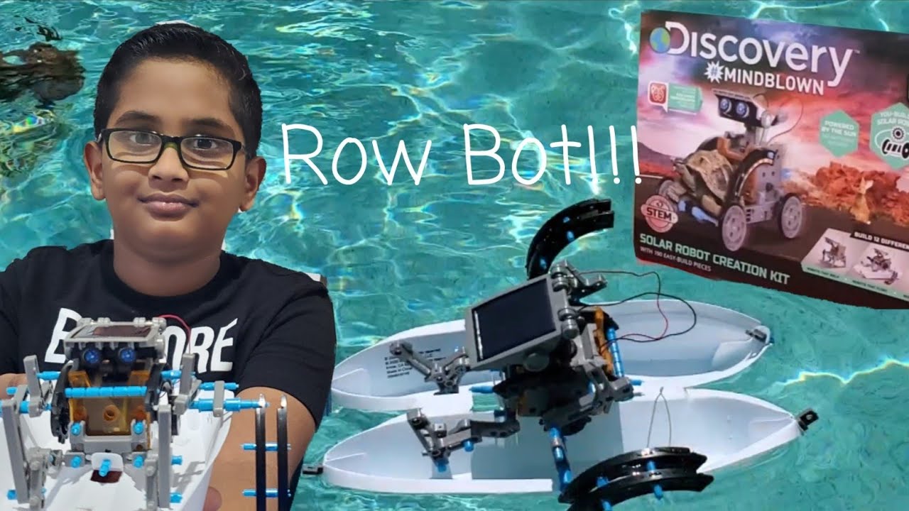 How to build a Solar Row-Bot || Discovery Mindblown Solar Robot #2 ...