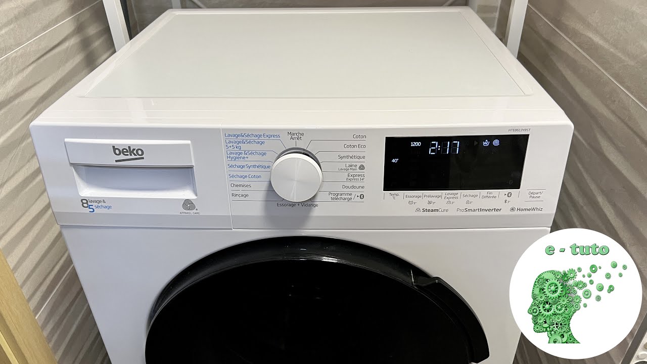 Nettoyer filtre machine à laver Beko. - YouTube