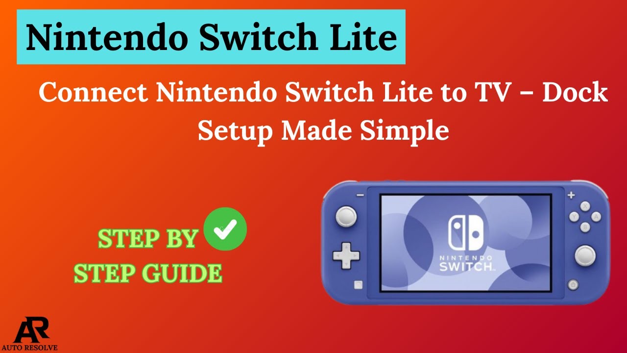 Connect Nintendo Switch Lite to TV – Dock Setup Made Simple - YouTube