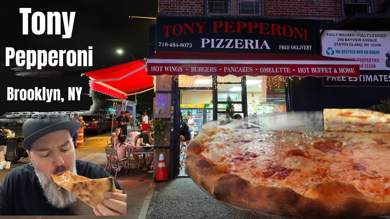 Pizza review: TONY PEPPERONI (Brooklyn, NY) - YouTube
