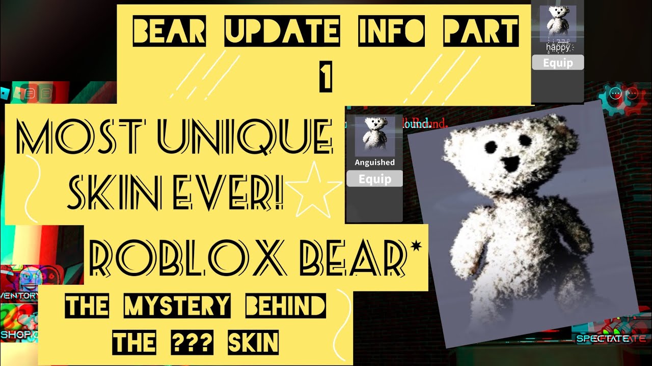 Roblox bear* | the ??? Sam skin is unique… | bear* update info part 1 ...