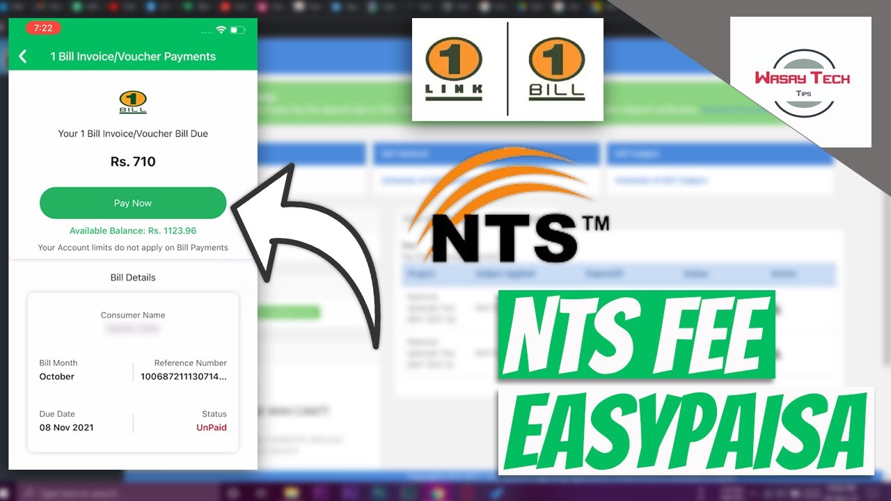How to Pay NTS Fee Online Through Easypaisa | How to Pay NTS Fee Online ...
