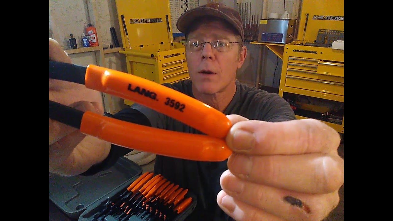 LANG snap ring plier set model number. 3595 - YouTube