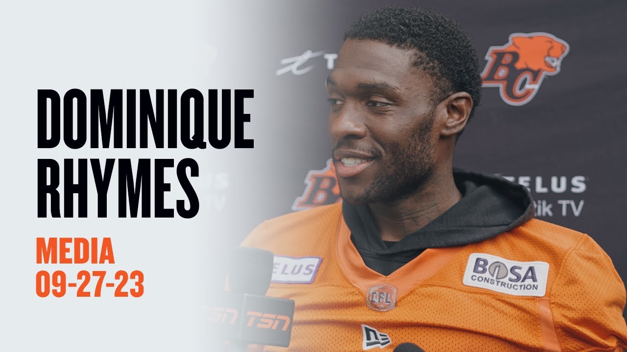 Post-Practice September 27 | WR Dominique Rhymes - YouTube