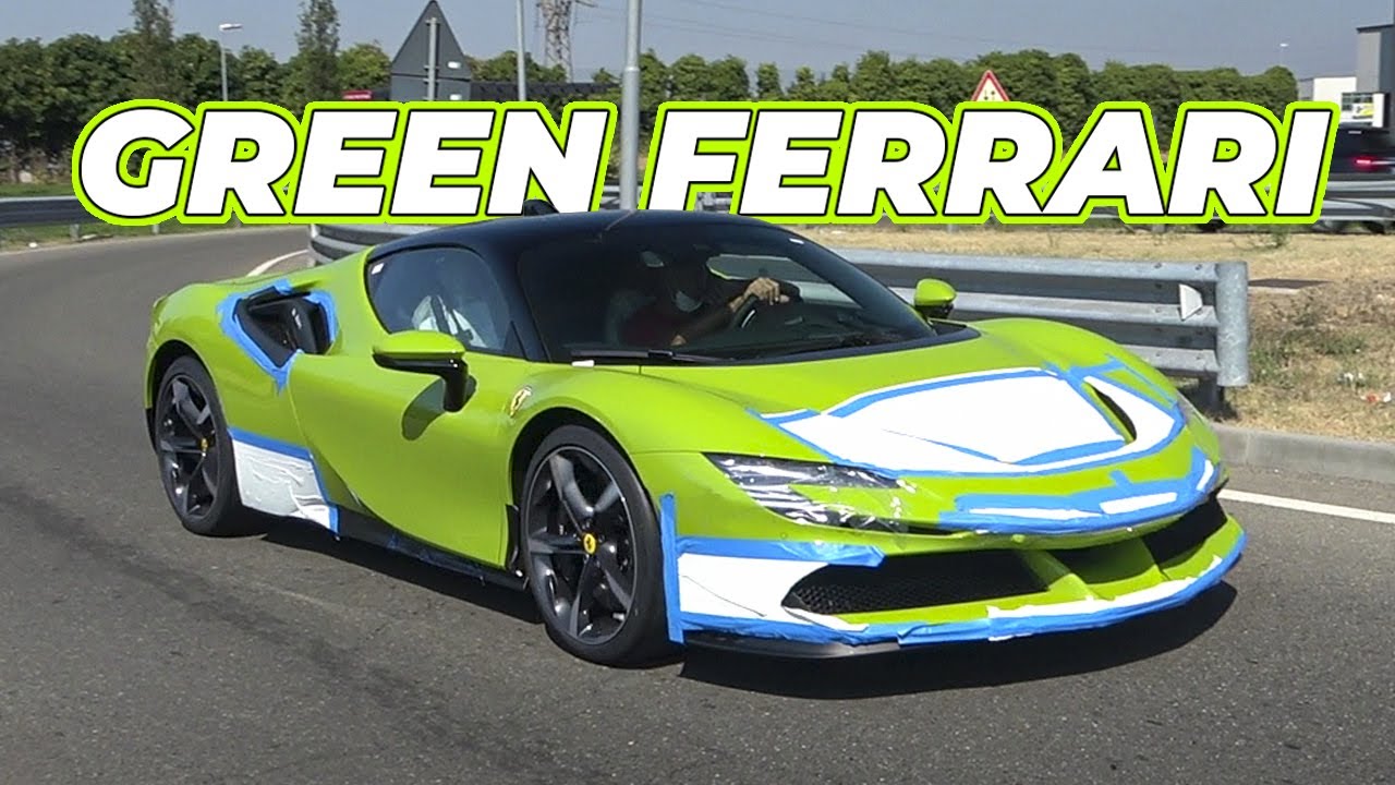 *ONE of ONE* GREEN FERRARI SF90 Stradale - YouTube