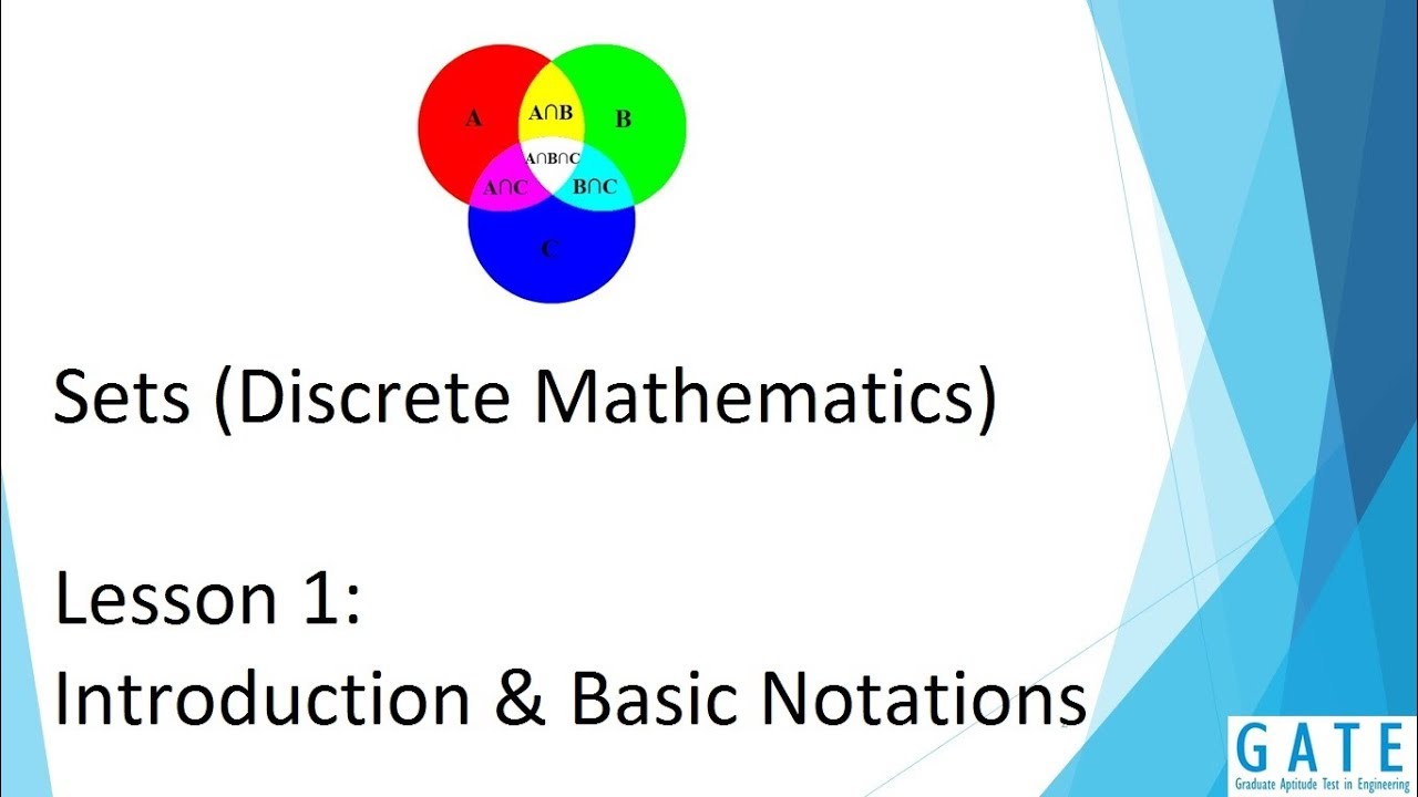 Gate Cs And It Discrete Mathematics Sets Introduction And Basic Notations Lesson 1 Youtube