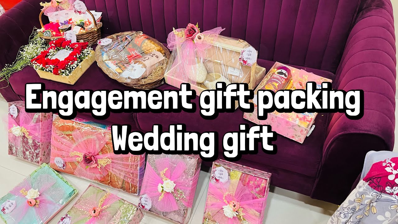 How to pack bags and shoes in a bridal hamper/ engagement trousseau ...
