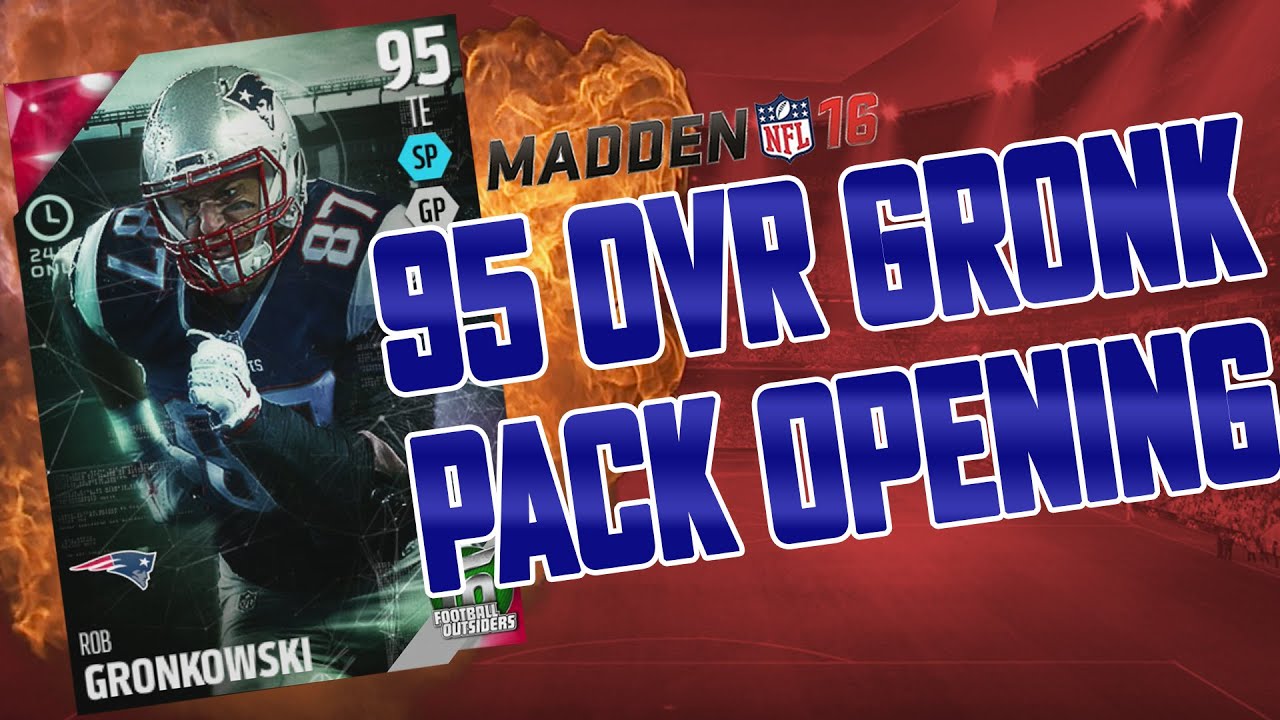 FOOTBALL OUTSIDERS ROB GRONKOWSKI PACK OPENING! -Madden 16 Ultimate ...