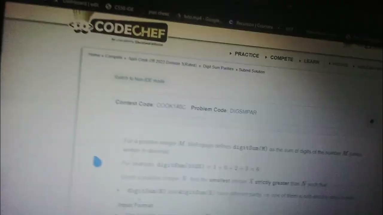 DIGIT SUM PARITIES CODECHEF SOLUTION - YouTube