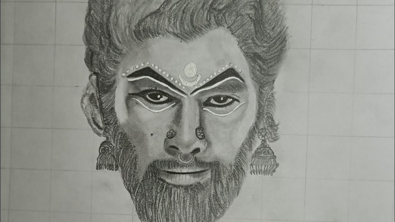 Where is Pushpa? -Here in my Sketch (Pushpa 2 Movie - allu arjun ...