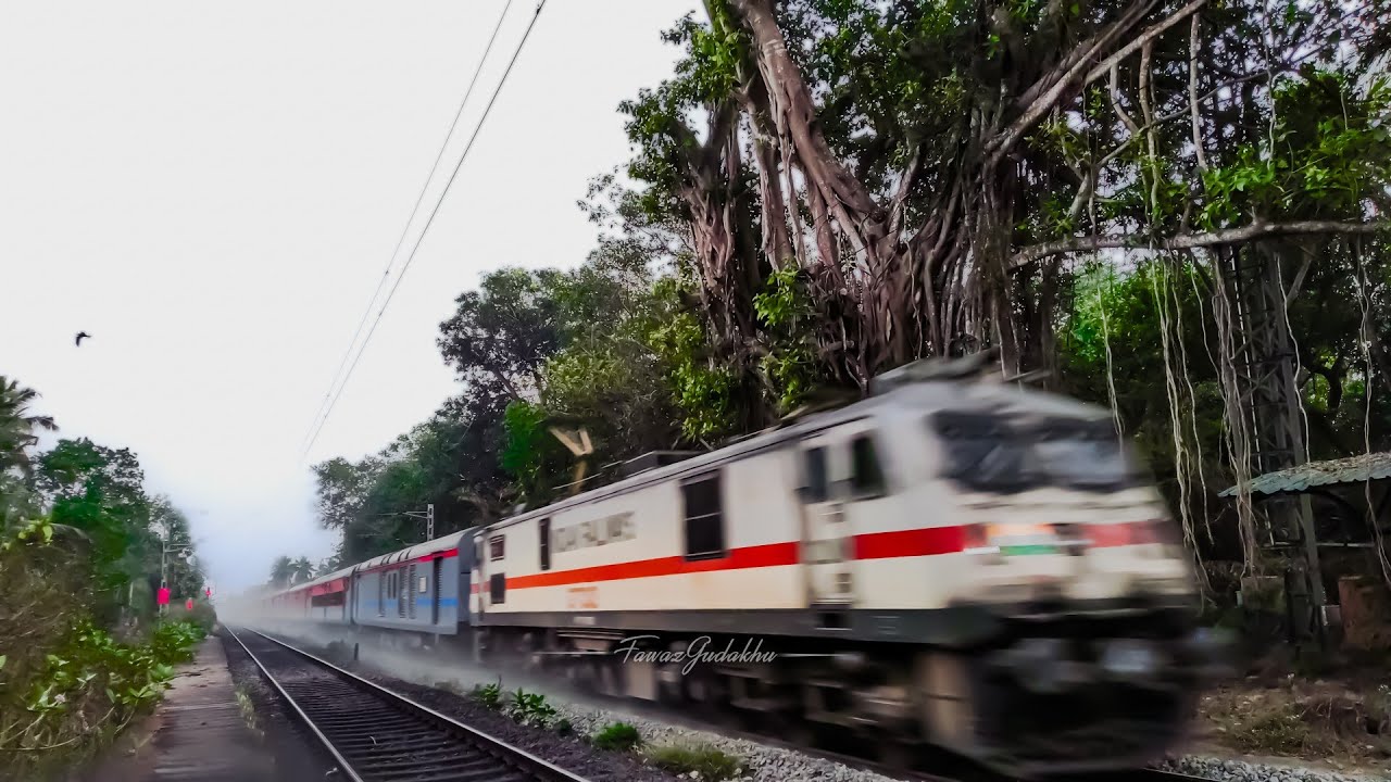 Electric Engines Takeover Konkan, Express Trains Speeding Past Suravali ...