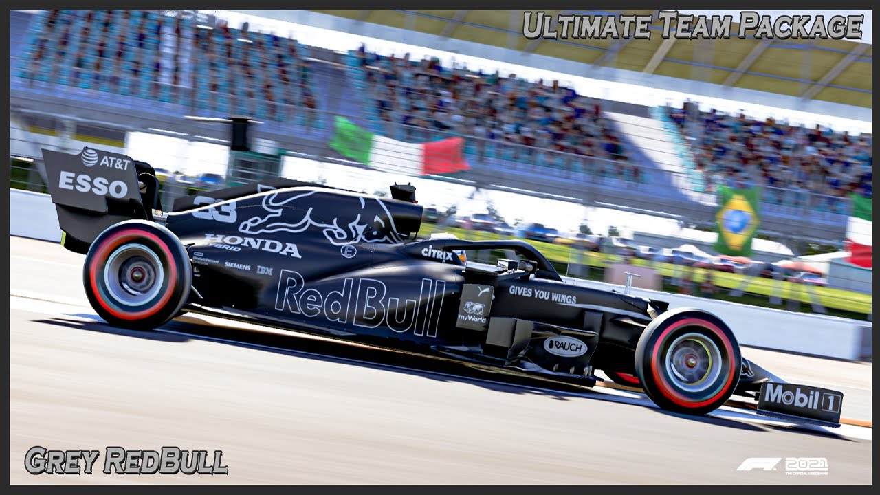 F1 2021 Grey RedBull Ultimate Team Package Mod - YouTube