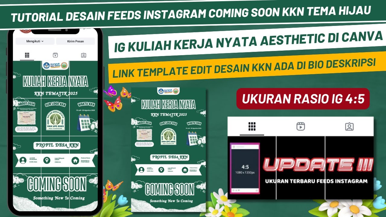 UKURAN TERBARU FEEDS IG !!! TUTORIAL DESAIN FEEDS INSTAGRAM COMING SOON ...