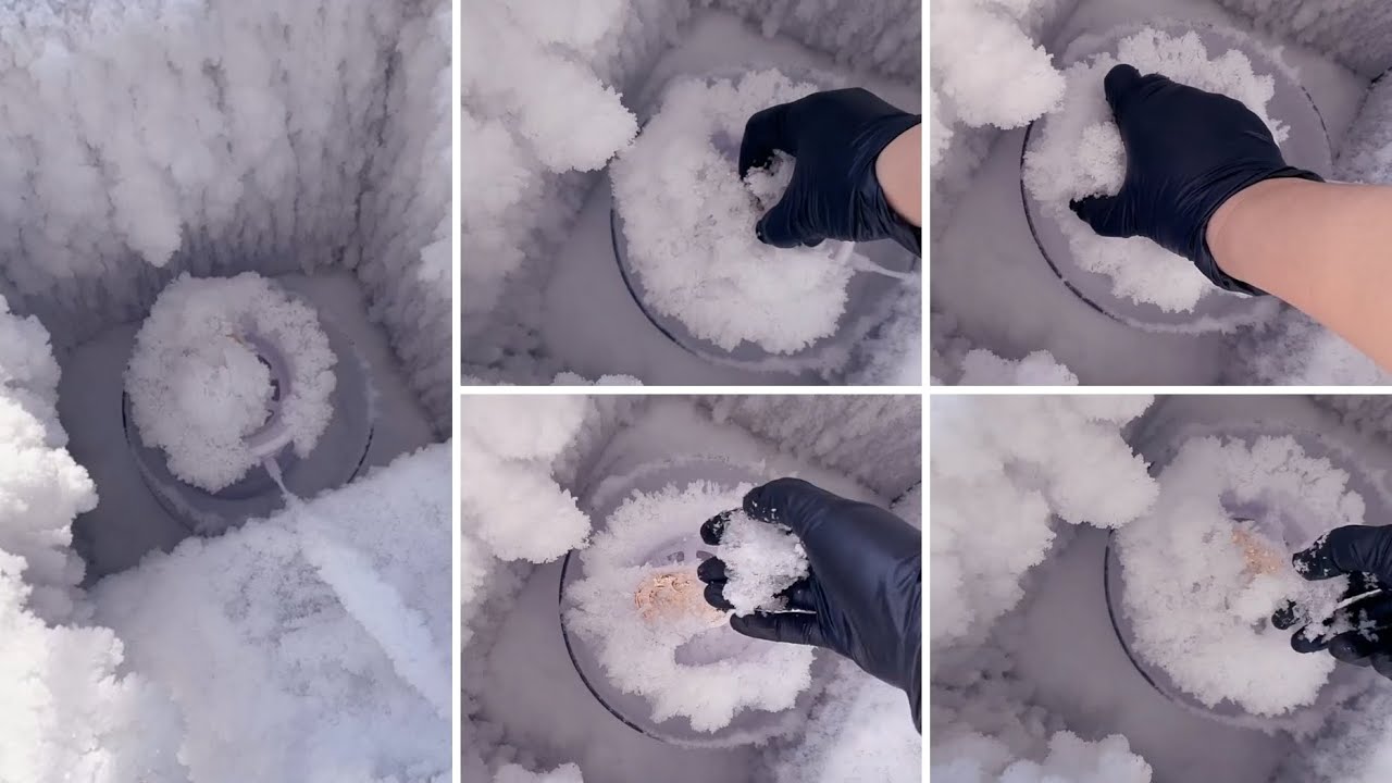 FREEZER FROST EATING ASMR COMPILATION - YouTube