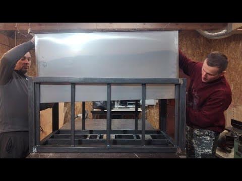 Нержавеющий короб для коптильни - YouTube