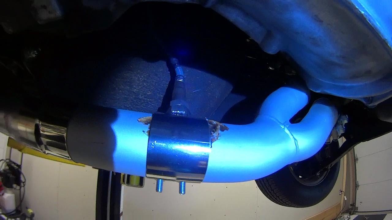 280Z Exhaust, Header, Magnaflow, O2, NO-WELD system - YouTube