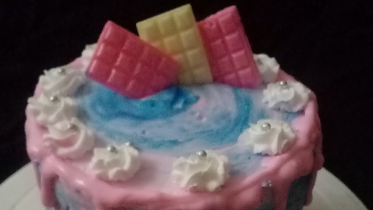 easy tall cake design step by step /2pound cake unique decoration # ...