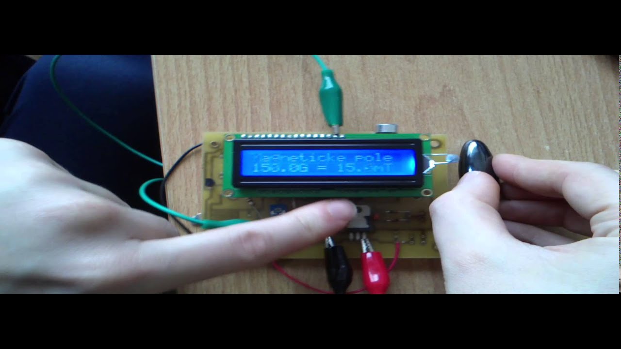 AVR atmega8 magnetometr a teploměr s NTC termistorem - magnetic field ...