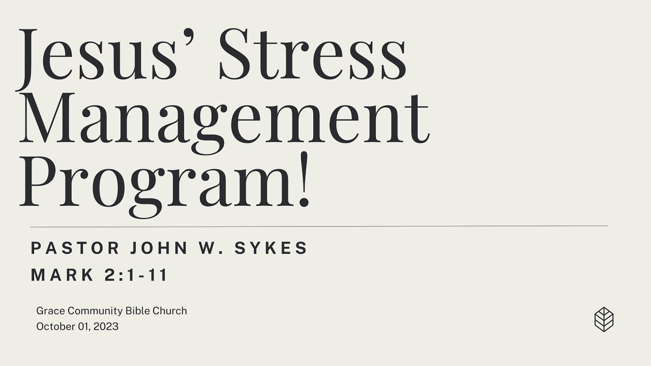 Jesus Stress Management Program! - YouTube