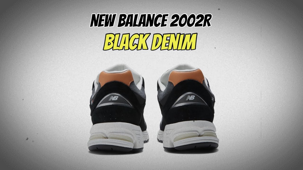 New Balance 2002R Black Denim - YouTube