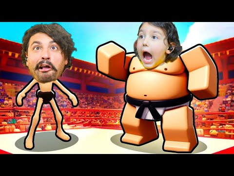 ŞİŞMANLADIK SUMO GÜREŞCİSİ OLDUK 😄 Roblox Sumo Simulator