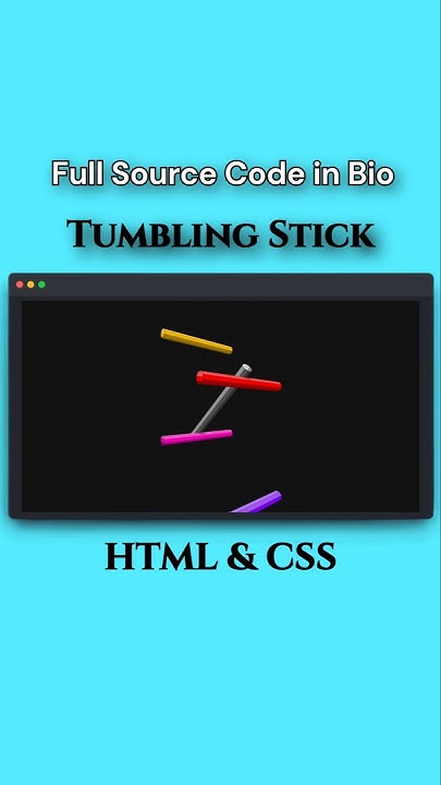 CSS Tumbling Stick Animation || CSS Animation #shorts - YouTube